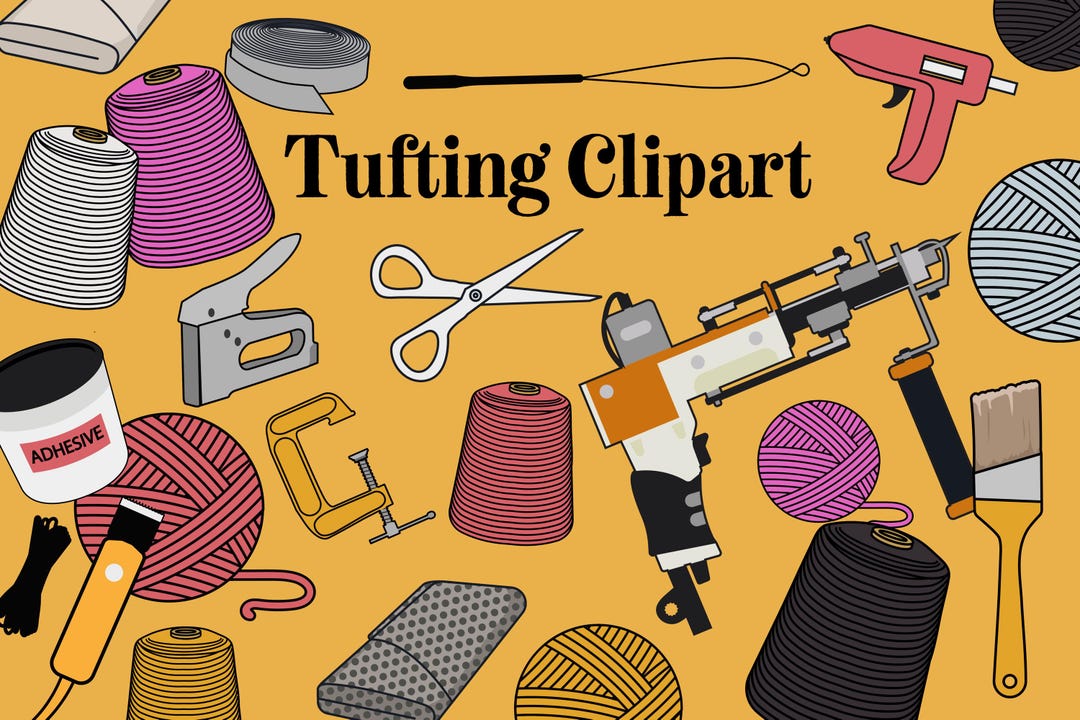 Rug Tufting Clipart Original Clip Art Designs for Rug Tuft Artist - Etsy