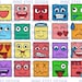 EXPRESSIONS & MOODS ILLUSTRATIONS Emoji Face Clip Art Digital 40 Unique ...