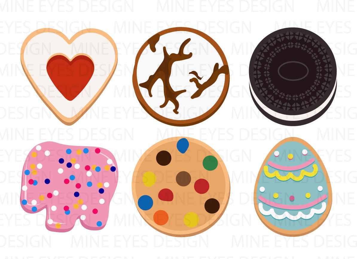 Cookie Clipart Set: Bakery & Pastry Designs (PNG, JPEG, SVG) - Etsy