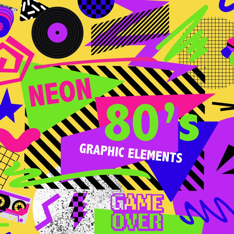 Neon 80s - Etsy