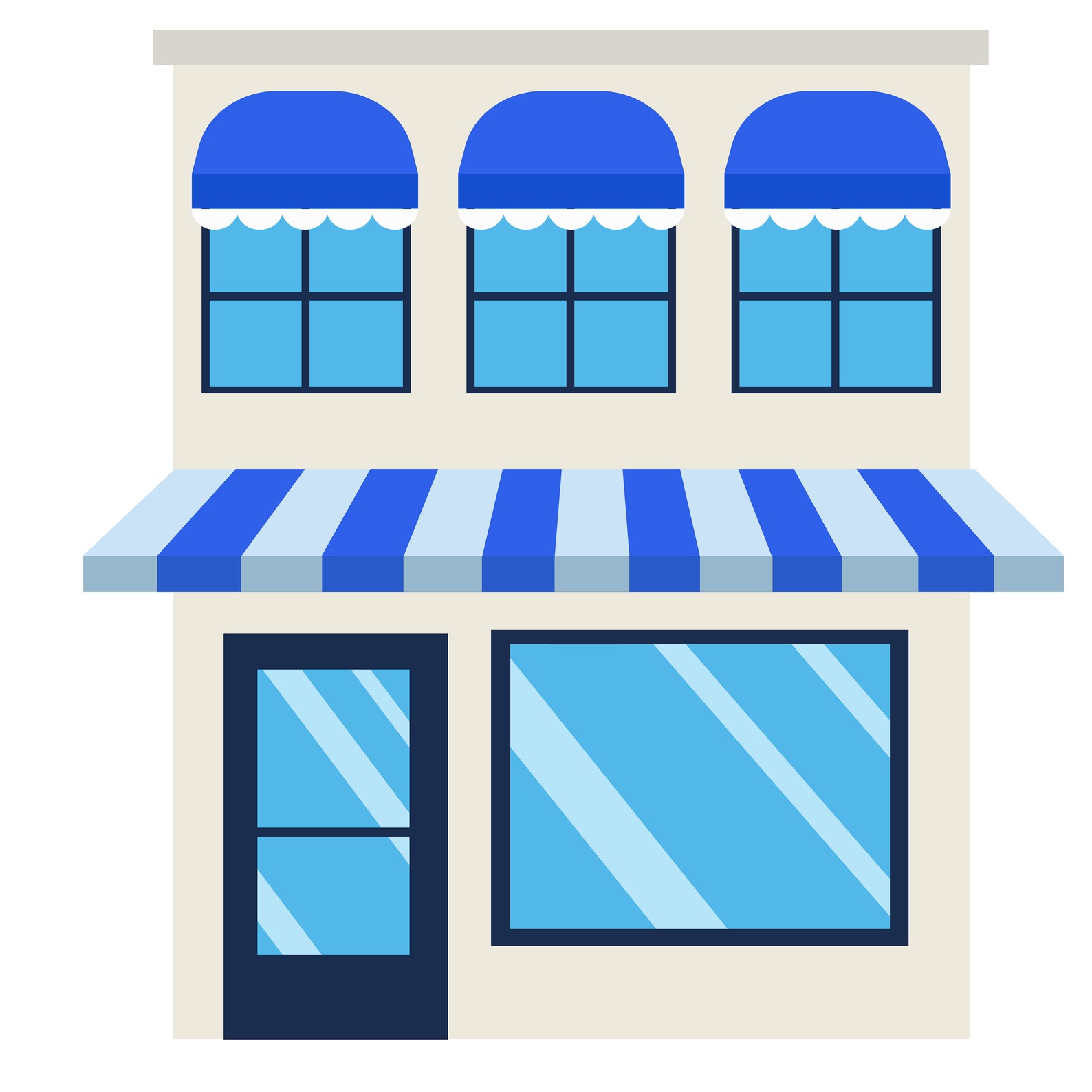 NEGOZI CLIPART città costruzione icone BUSINESS vetrina CItyscape clip ...