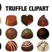 TRUFFLES CLIPART Chocolate Candy Sweets Icons Instant | Etsy