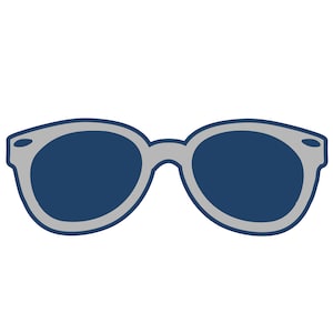 SUNGLASSES CLIPART - Printable Summer Sunglasses Icons - Retro Sun ...
