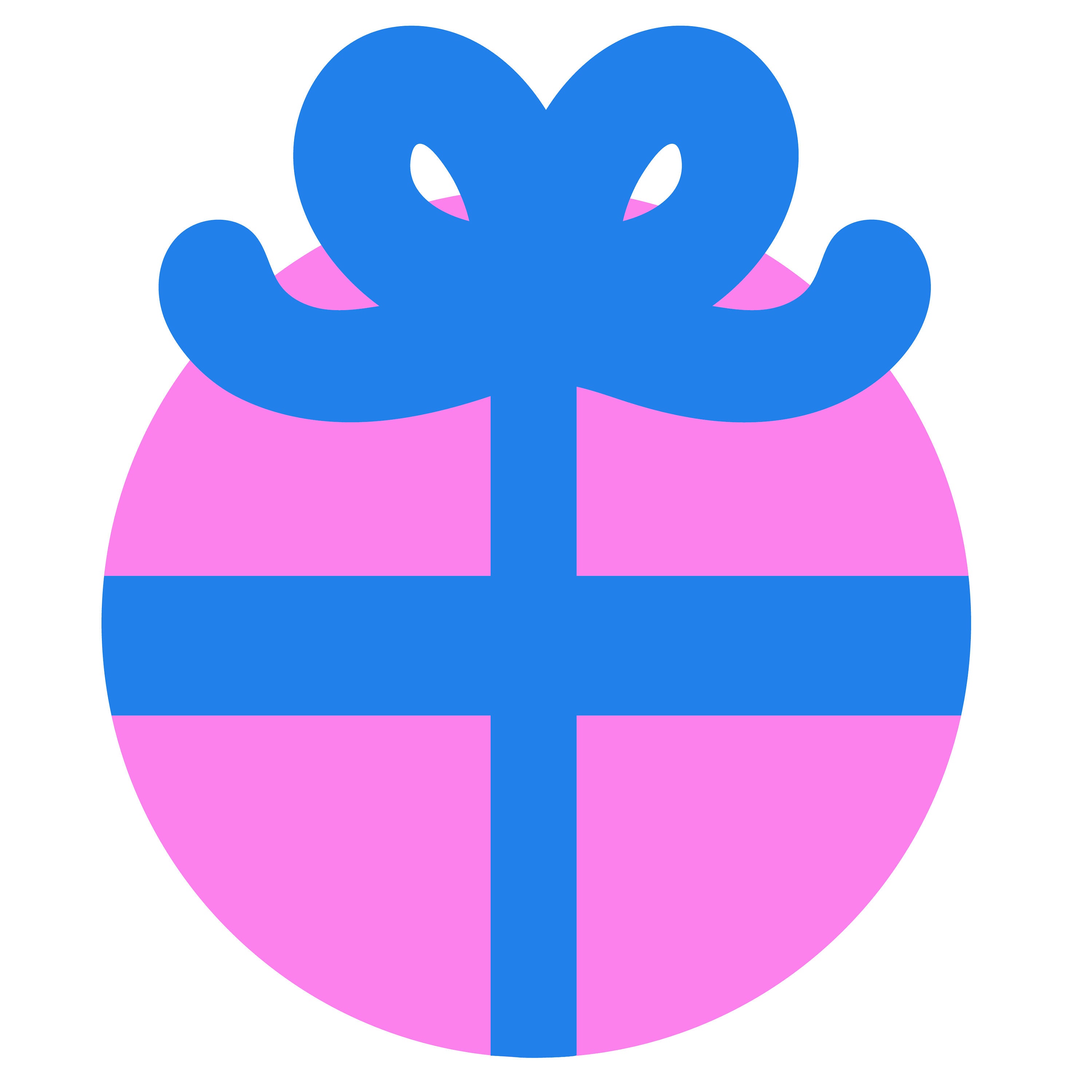 PRESENT CLIPART blue and pink gift giving icons Retro neon | Etsy