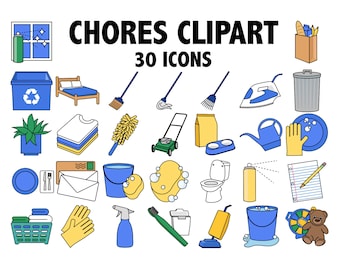 Daily Chore Clipart - Etsy