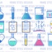 SCIENCE LAB CLIPART Beakers Test Tubes Laboratory Clip Art Icons ...