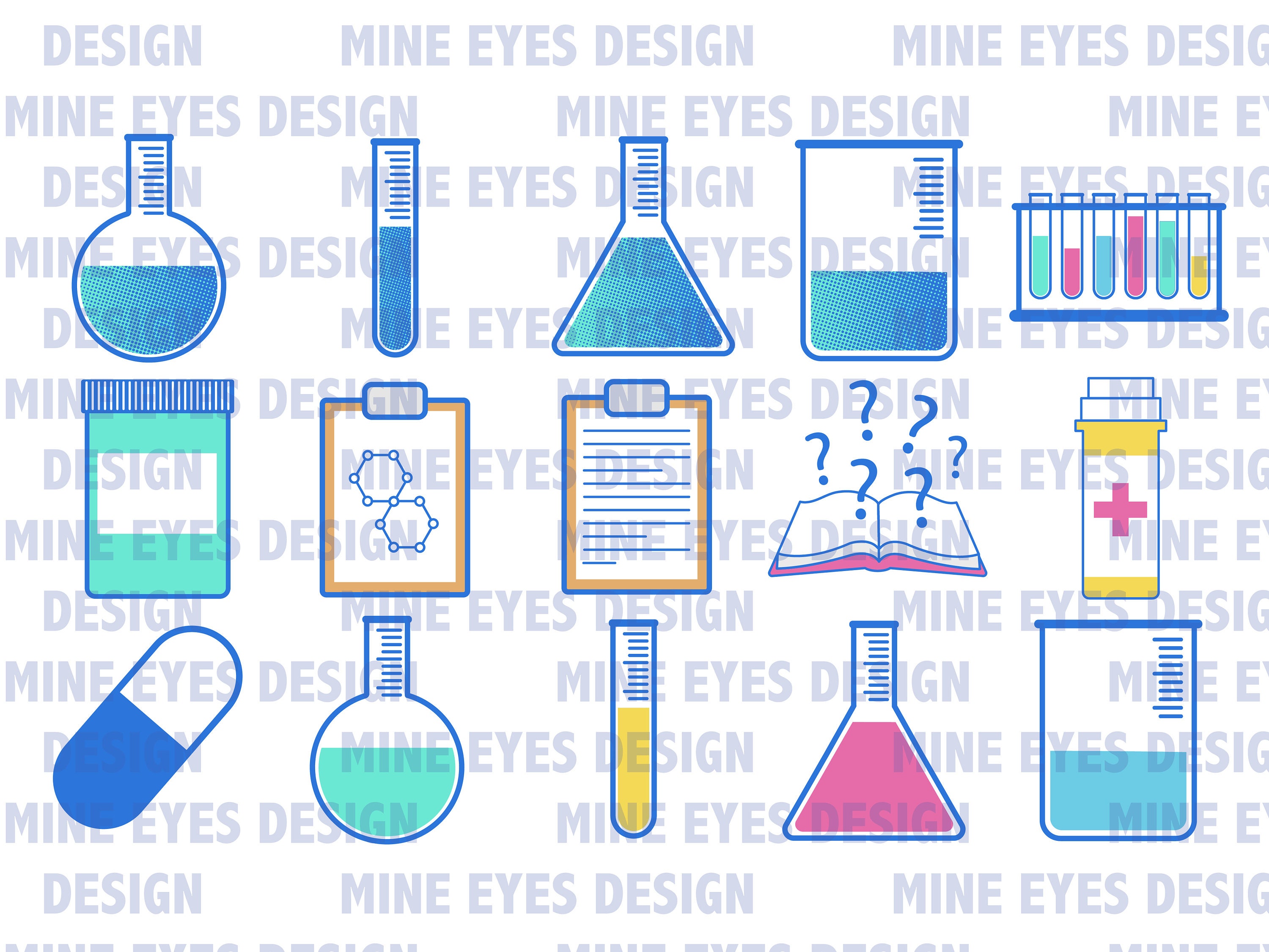 Science Test Tubes And Beakers Clipart Fish