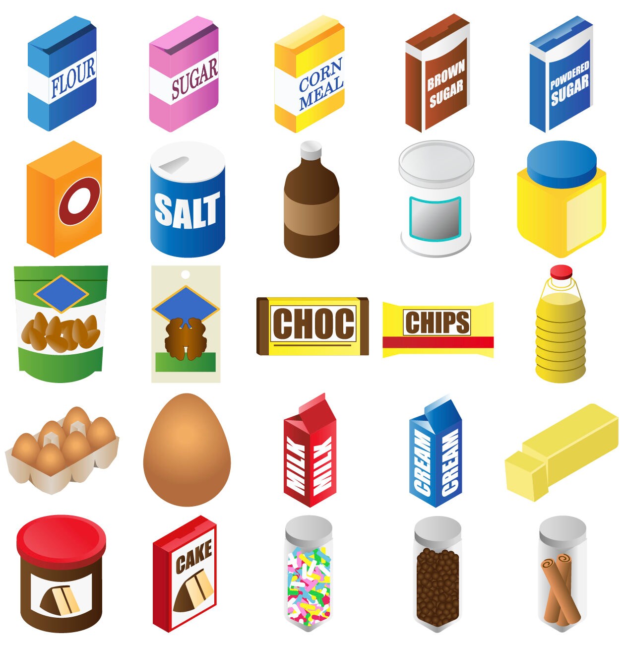 BAKING CLIPART kitchen and cooking clip art bakery icons | Etsy