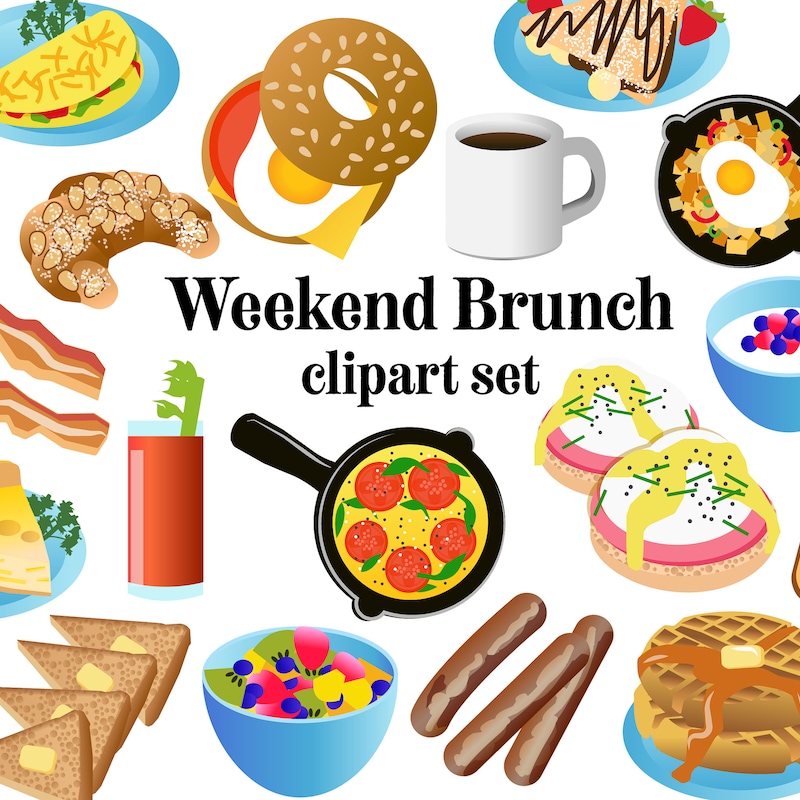 Brunch Clip Art - Etsy