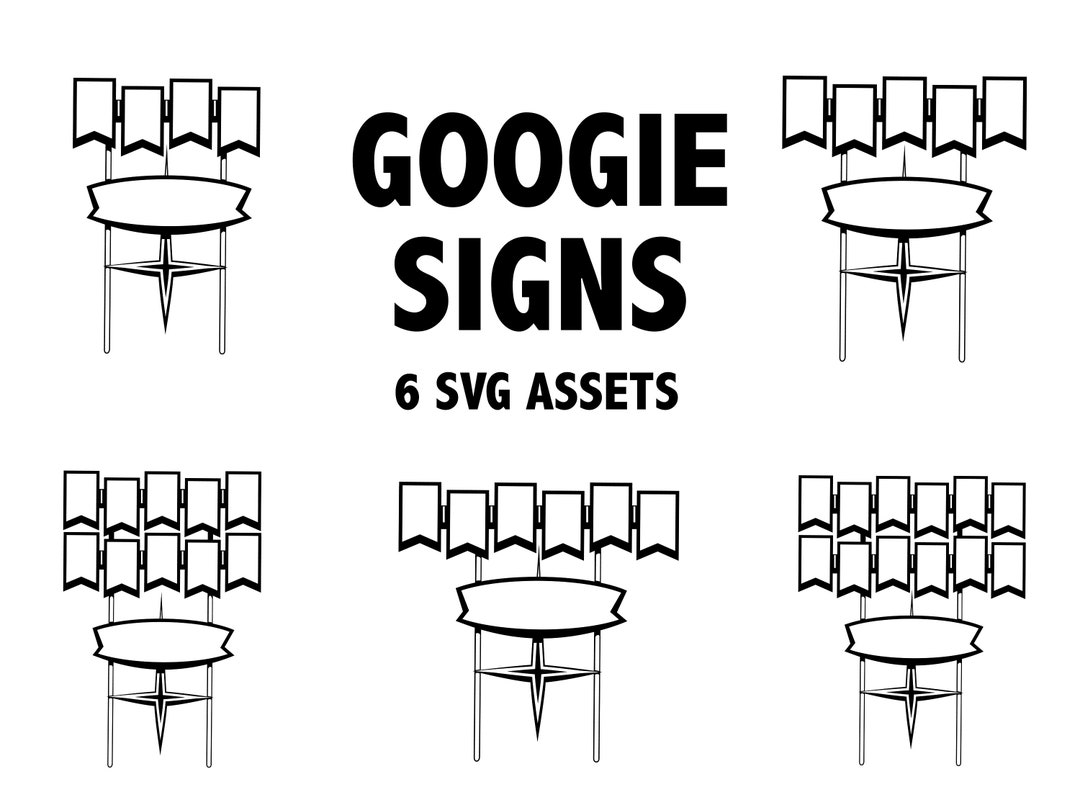 Googie Sign Clipart SVG Mid Century Modern Design Icons 1950s Digital ...