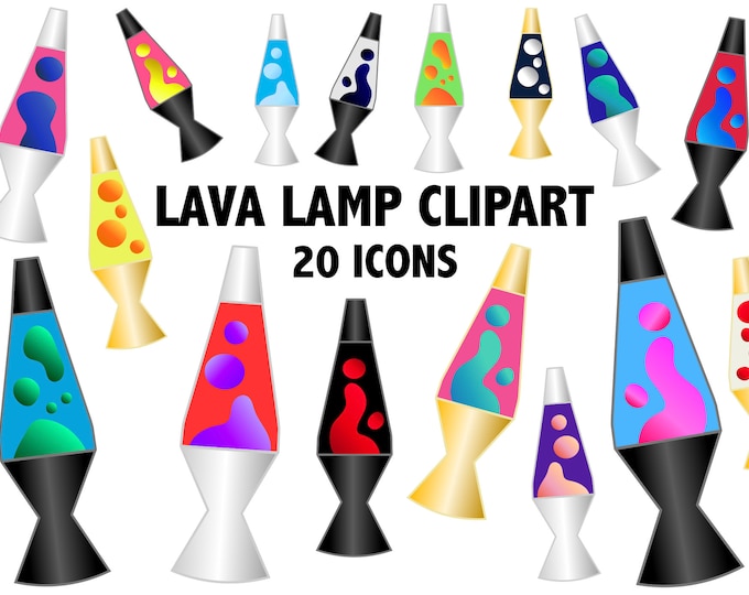 Lava Lamp Clipart - Retro Hippie 70's Groovy Lava Lamps Clip Art ...