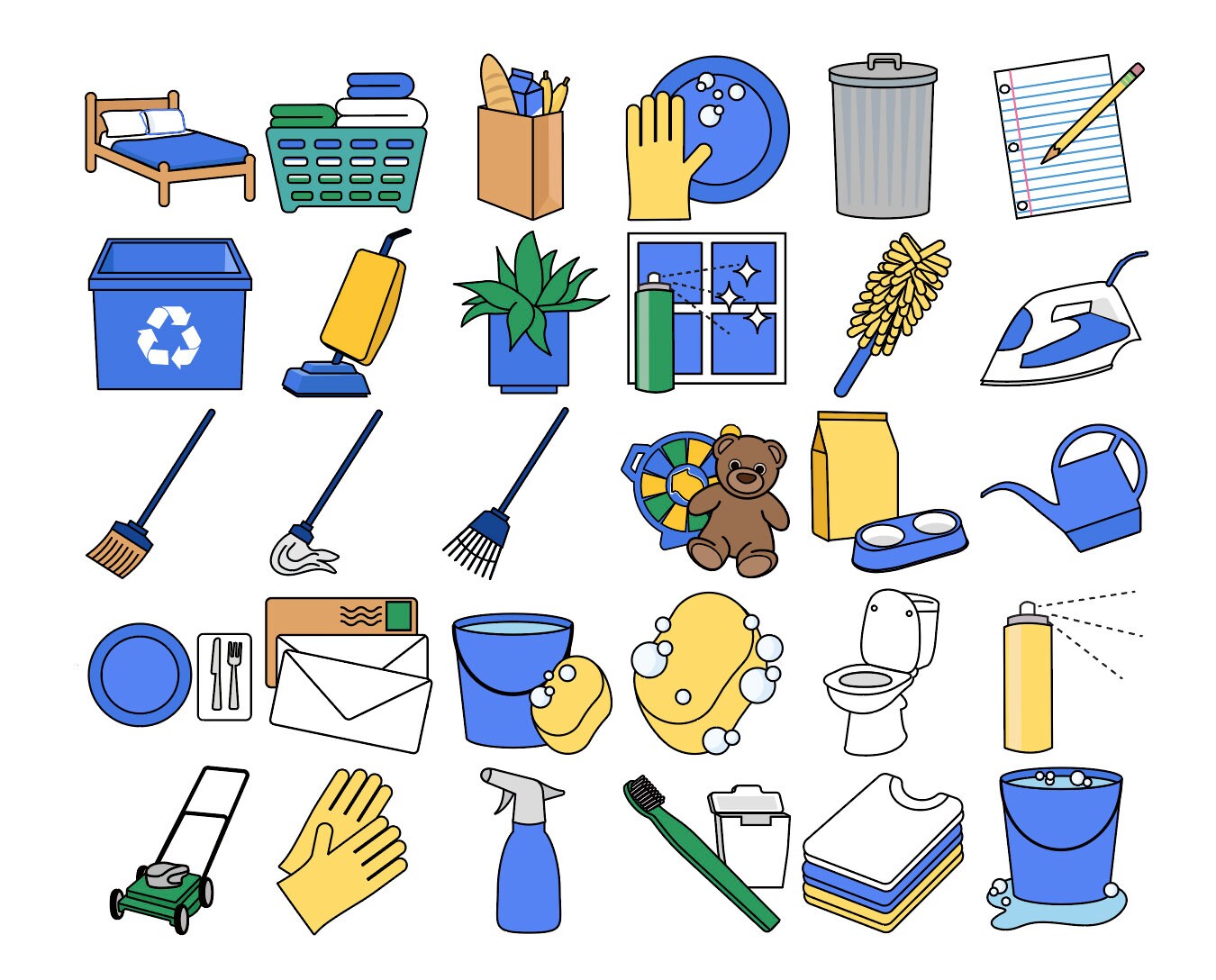 Kids Chore Chart Clipart