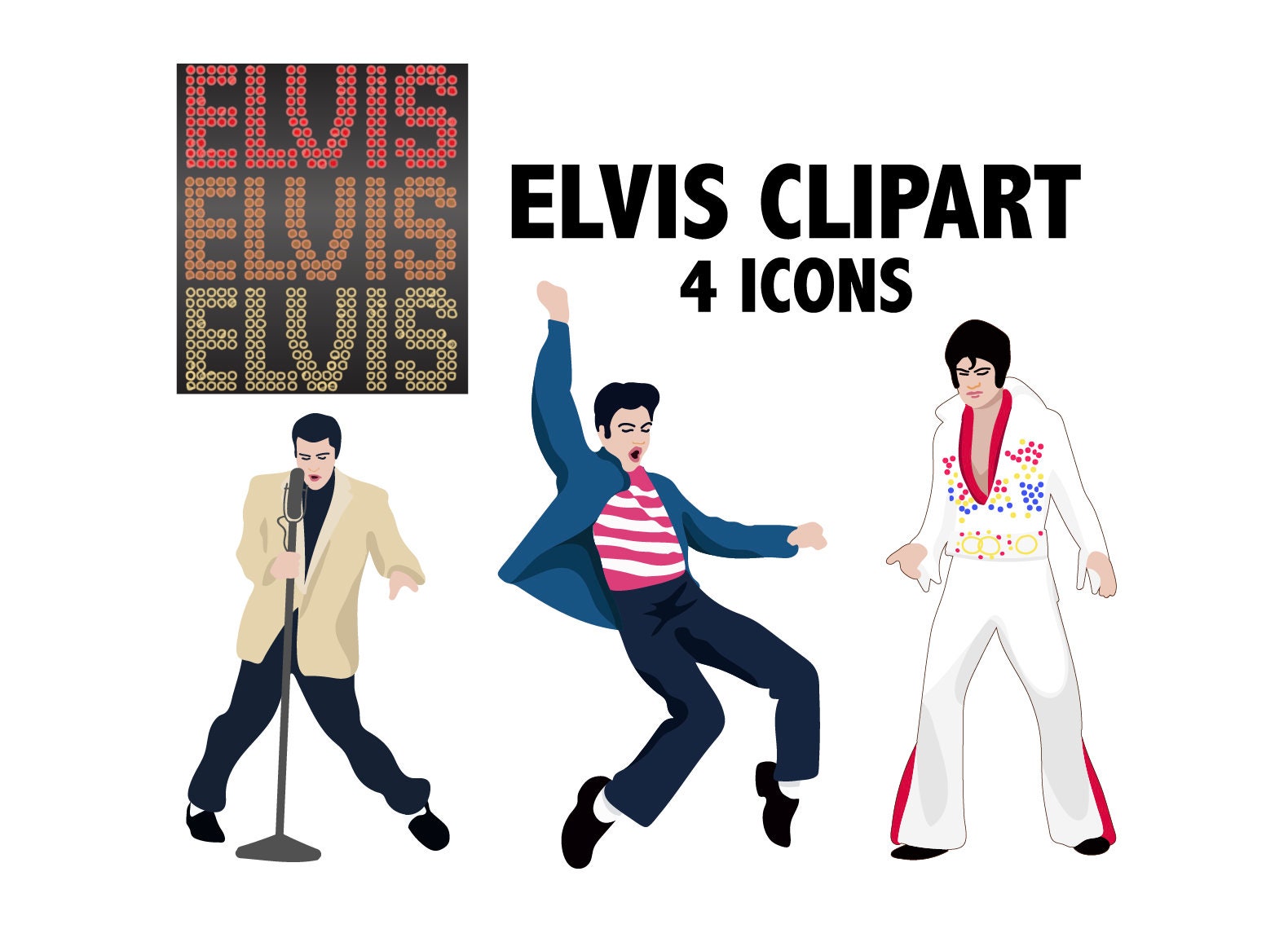 Elvis Border Clipart