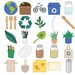 ZERO WASTE CLIPART Sustainable Living Recycling Earth Day Clip Art ...