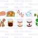 Healthy Food Graphics Digital Clipart Set Organic Vegetarian Vegan ...
