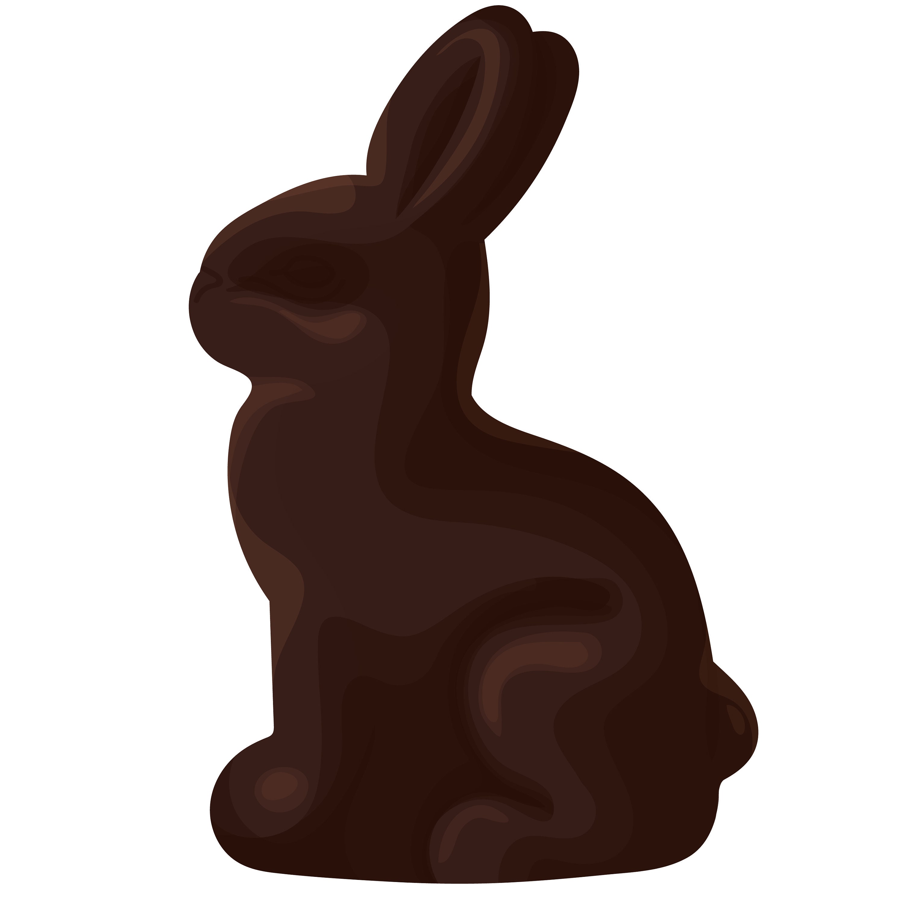 CHOCOLATE BUNNY CLIPART Easter Clip Art Printable Easter - Etsy