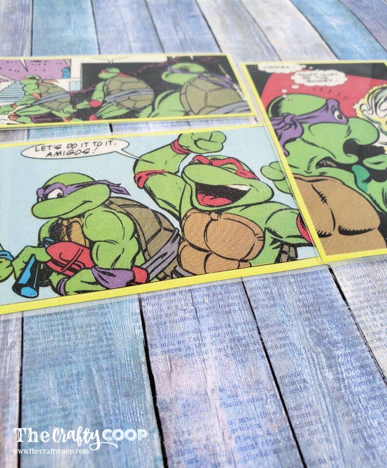 Teenage Mutant Ninja Turtles Upcycled Comic Bookmarks - Etsy