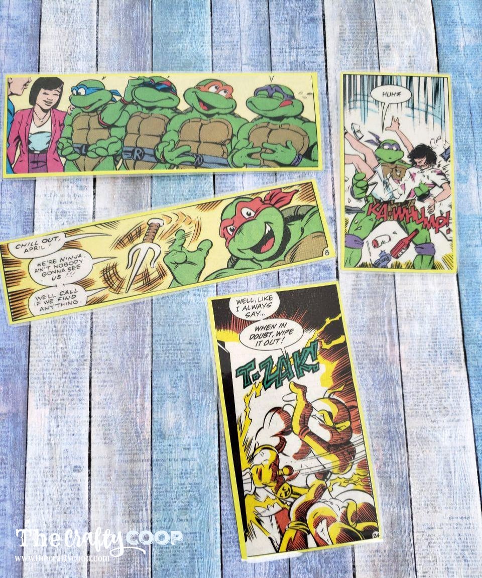 Teenage Mutant Ninja Turtles Upcycled Comic Bookmarks - Etsy