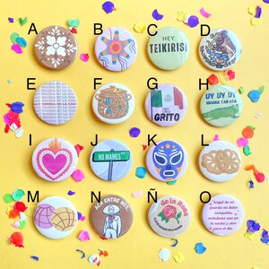 Mexican Button Badges - Etsy