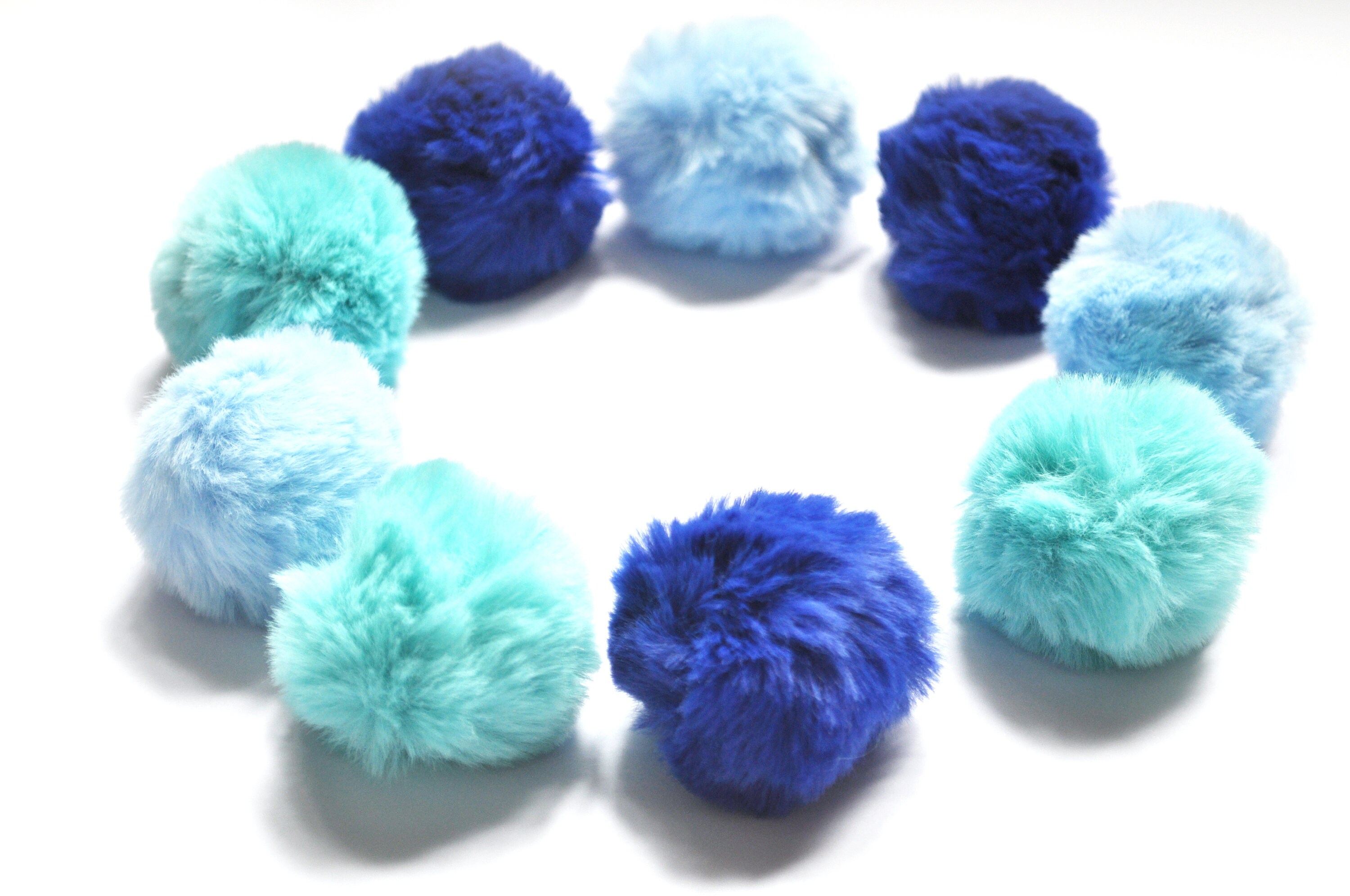 Cat Toy Puff Ball Bell Ball Bom Bom Ball Blue Pink - Etsy