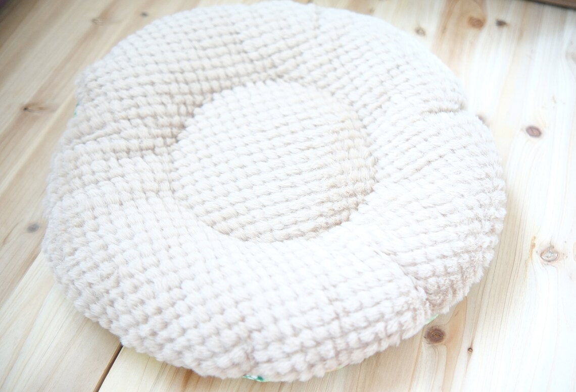 Personalized Cat Round Bed Mat Dog Bed Mat for Pet Homemade - Etsy
