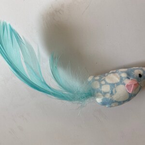 Cat Toy Mice Feather Toy With Bell Blue - 2 Units - Etsy