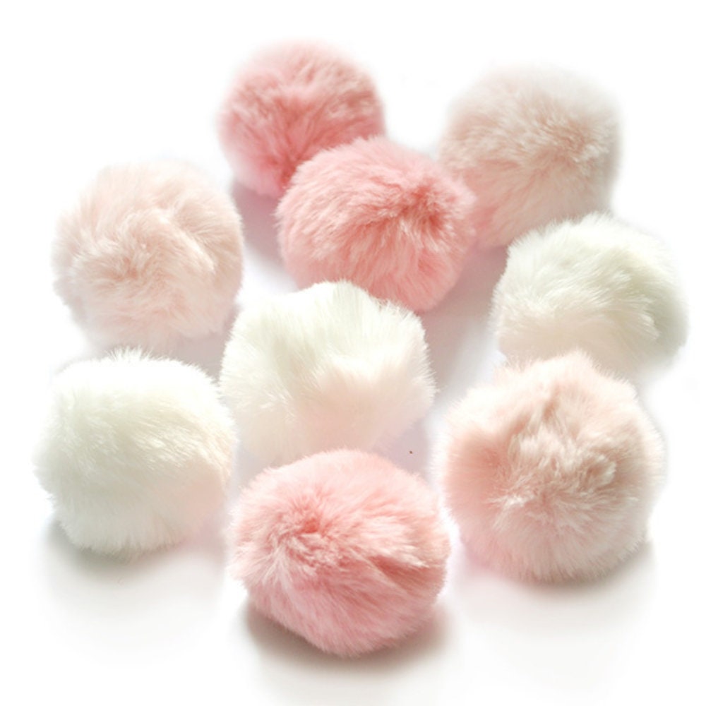 Cat Toy Puff Ball Bell Ball Bom Bom Ball Blue Pink - Etsy