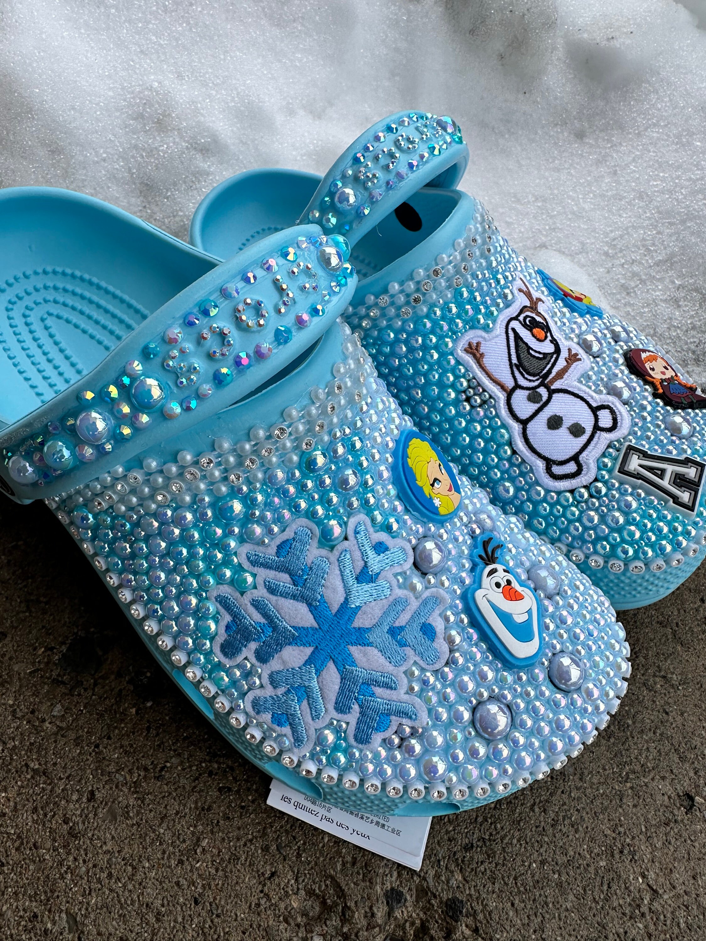 Frozen Inspired Blinged Crocs. - Etsy