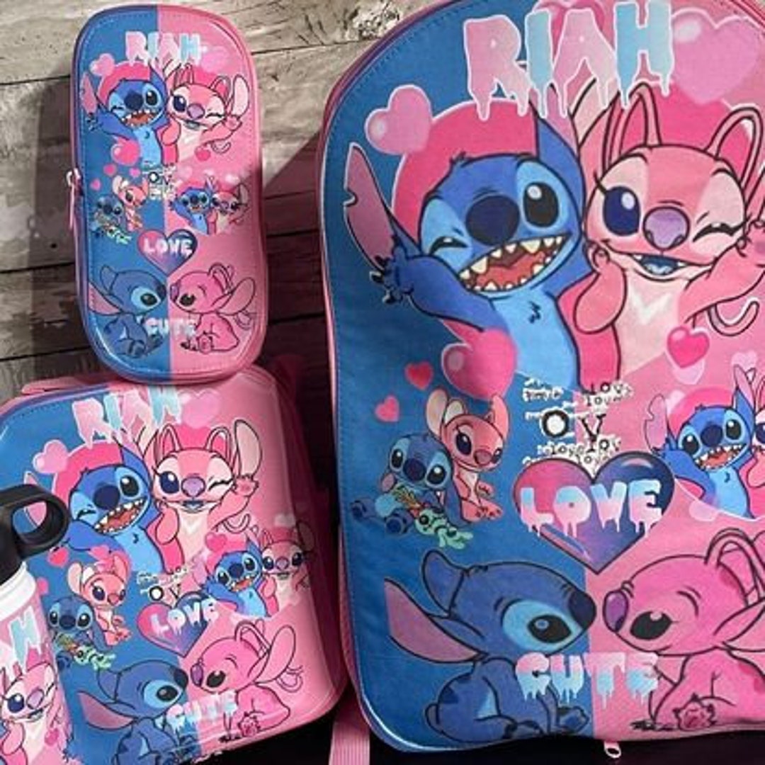 4 Piece Bookbag Set. Sublimation Backpacks, 20oz Water Bottle, Lunch ...