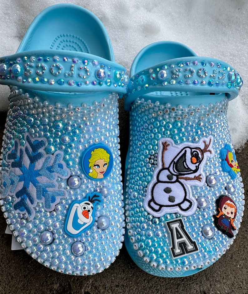 Frozen Inspired Blinged Crocs. - Etsy