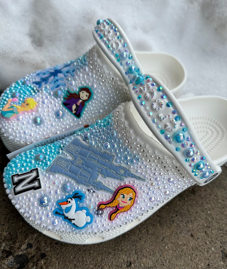 Frozen Inspired Blinged Crocs. - Etsy