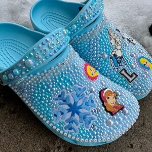 Frozen Inspired Blinged Crocs. - Etsy