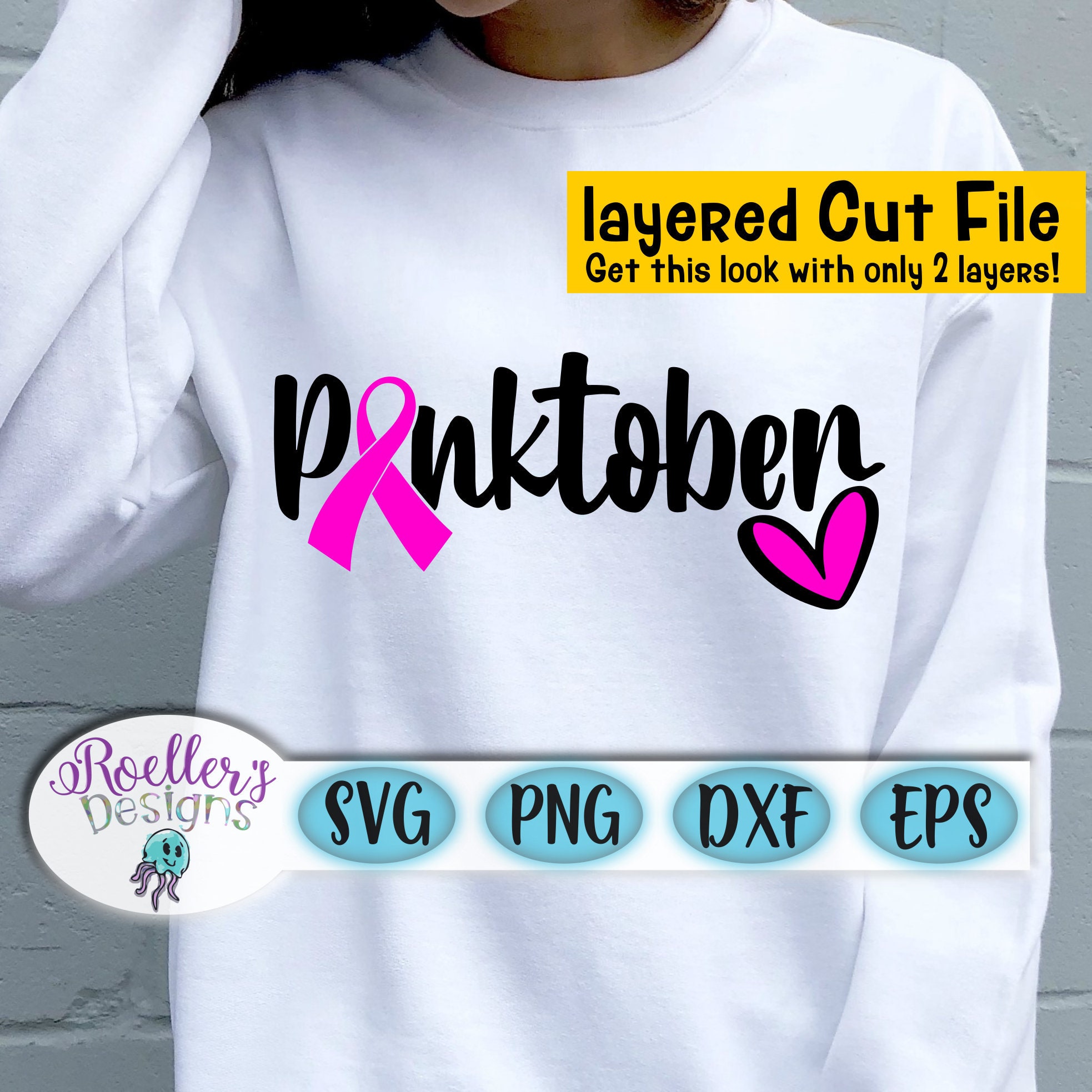 Pinktober Svg Fight Like A Girl Svg Pink Ribbon Breast - Etsy