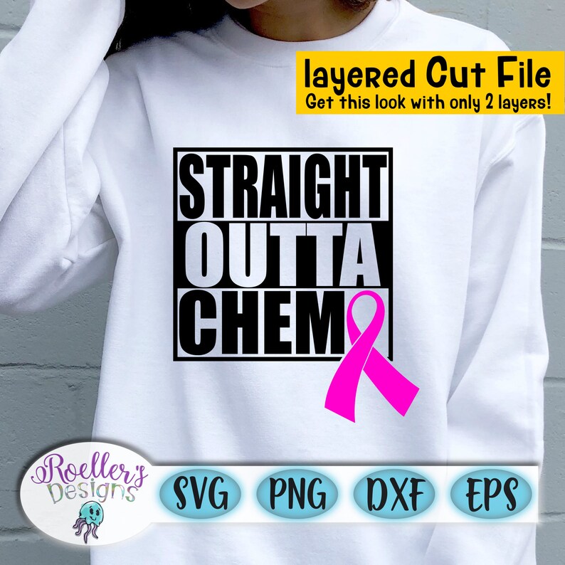 Straight Outta Chemo Svg Chemo Svg Pink Ribbon Breast - Etsy