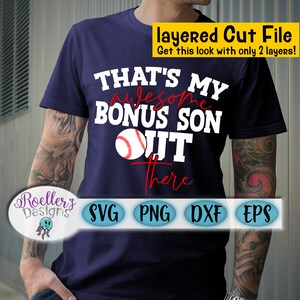 Baseball Svg, Bonus Son Svg, Baseball Mom Svg, Baseball Step Mom Svg ...