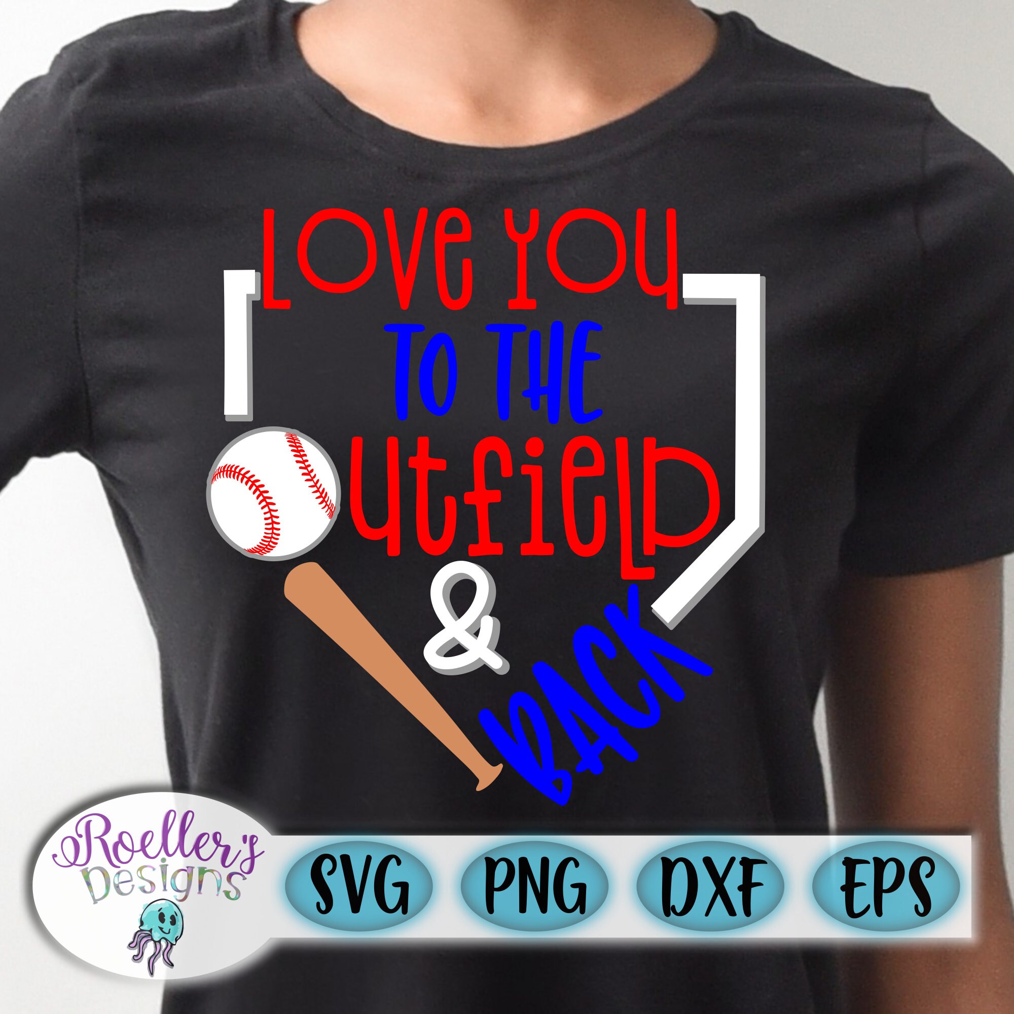 Baseball Svg Love You to the Outfield Svg Baseball Mom Svg - Etsy