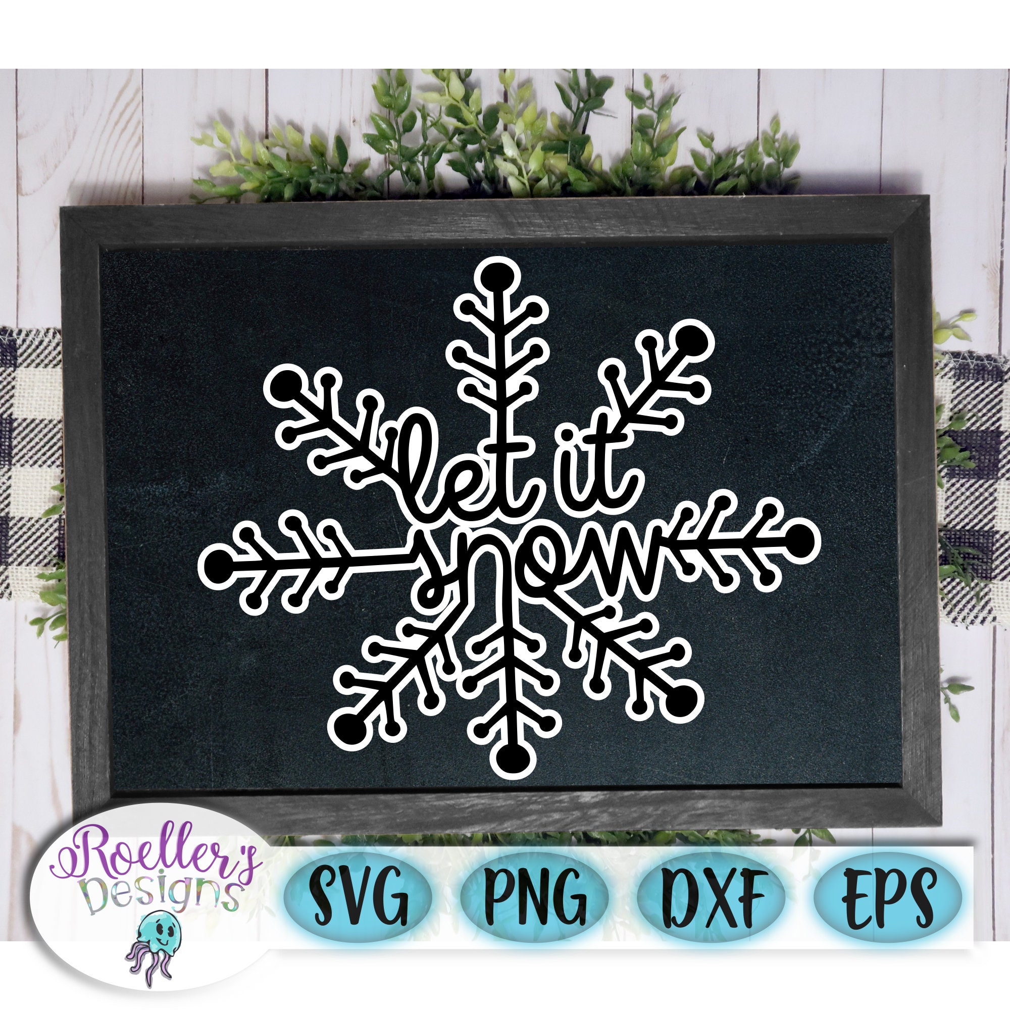 Let It Snow Svg Christmas Svg Ornament Svg Kids Christmas | Etsy