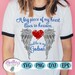 Heaven Svg, Godson Svg, Angel Wings Svg, Memorial Svg, Memory Svg ...
