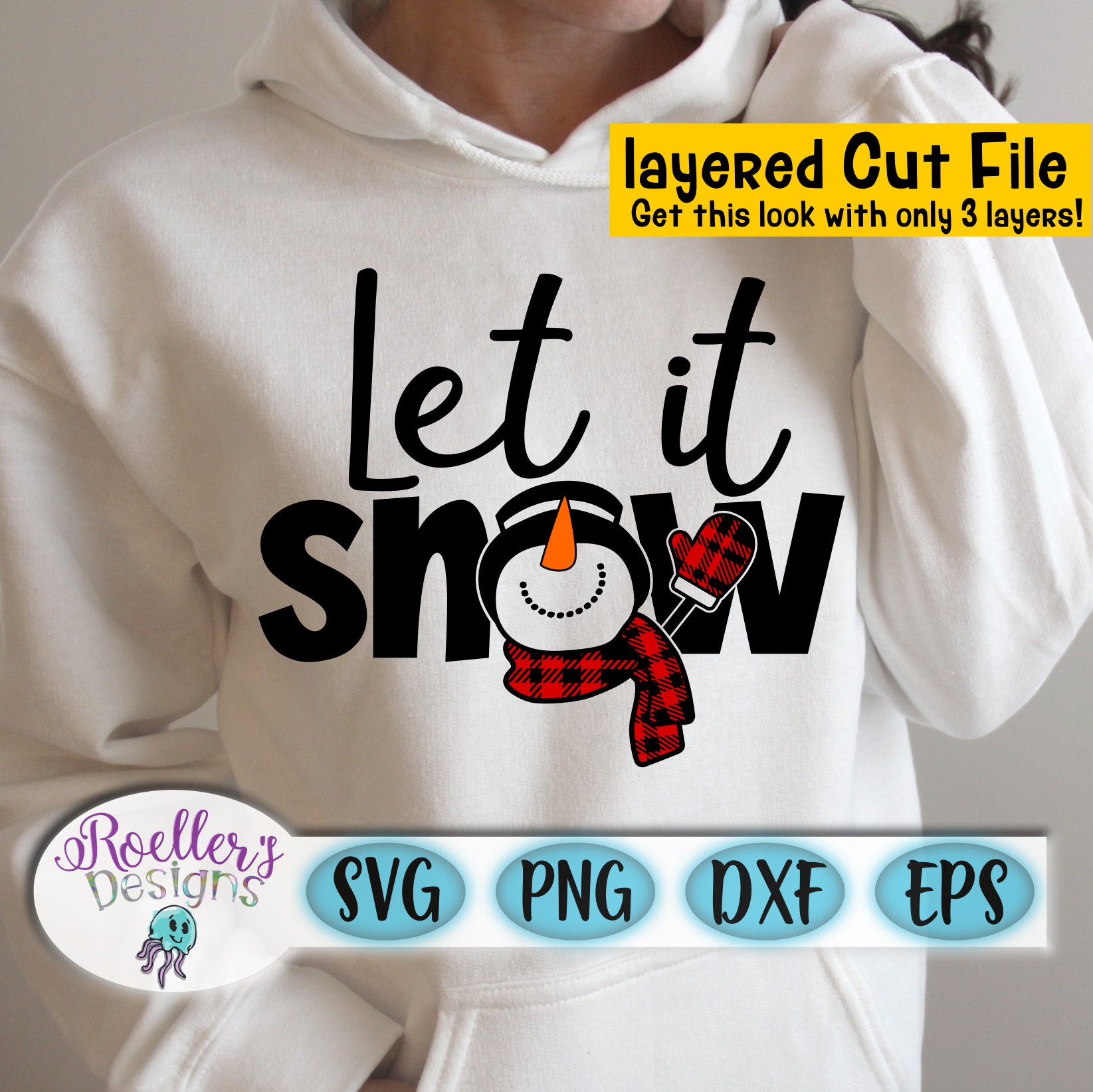 Let It Snow Svg Snowman Svg Winter Svg Christmas Svg - Etsy