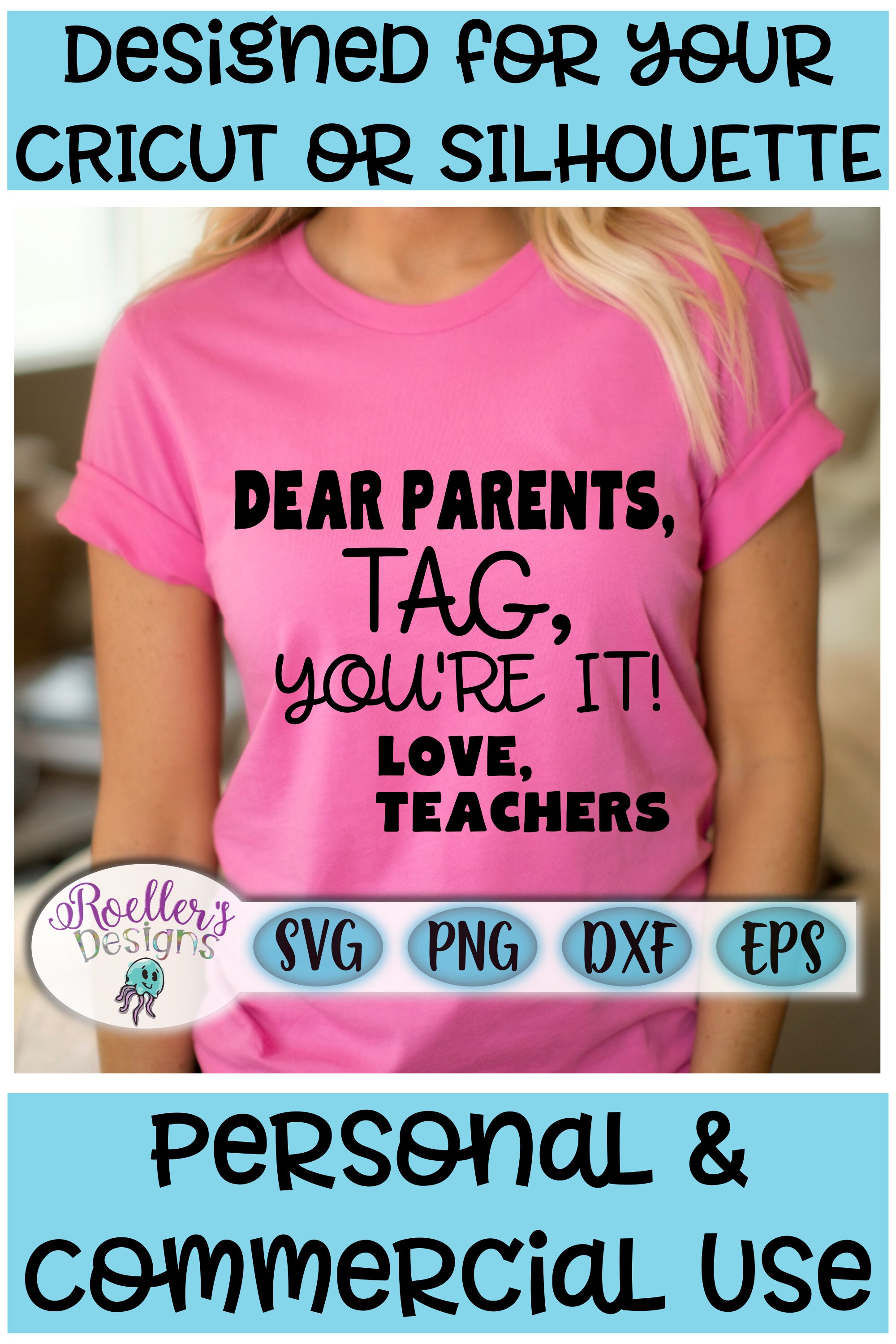 Dear Parents SVG Tag You're It SVG Teacher Svg School - Etsy