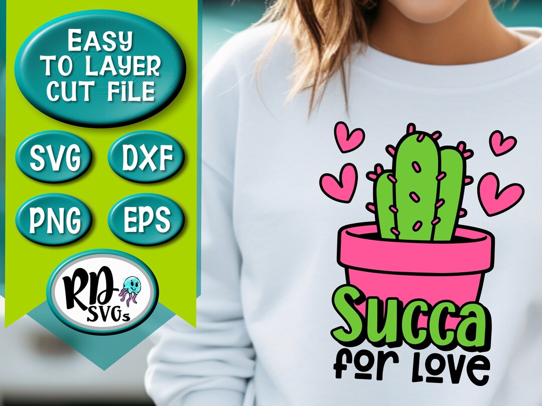 Succa for Love, PNG, SVG, Valentine Svg, Valentines Day Svg, for Kids ...