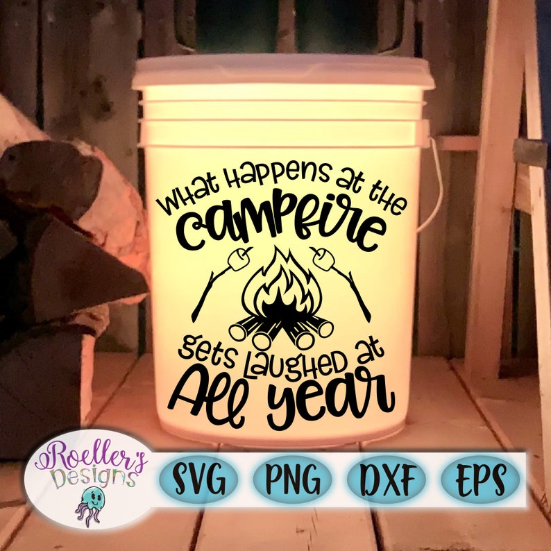 Camping Svg Camping Bucket Svg Firepit Svg Bucket Svg - Etsy Canada