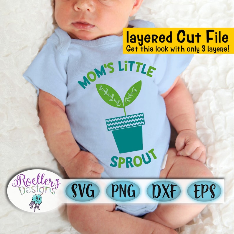 Moms Little Sprout Svg Plant Svg Kid Svg Baby Svg Cricut - Etsy