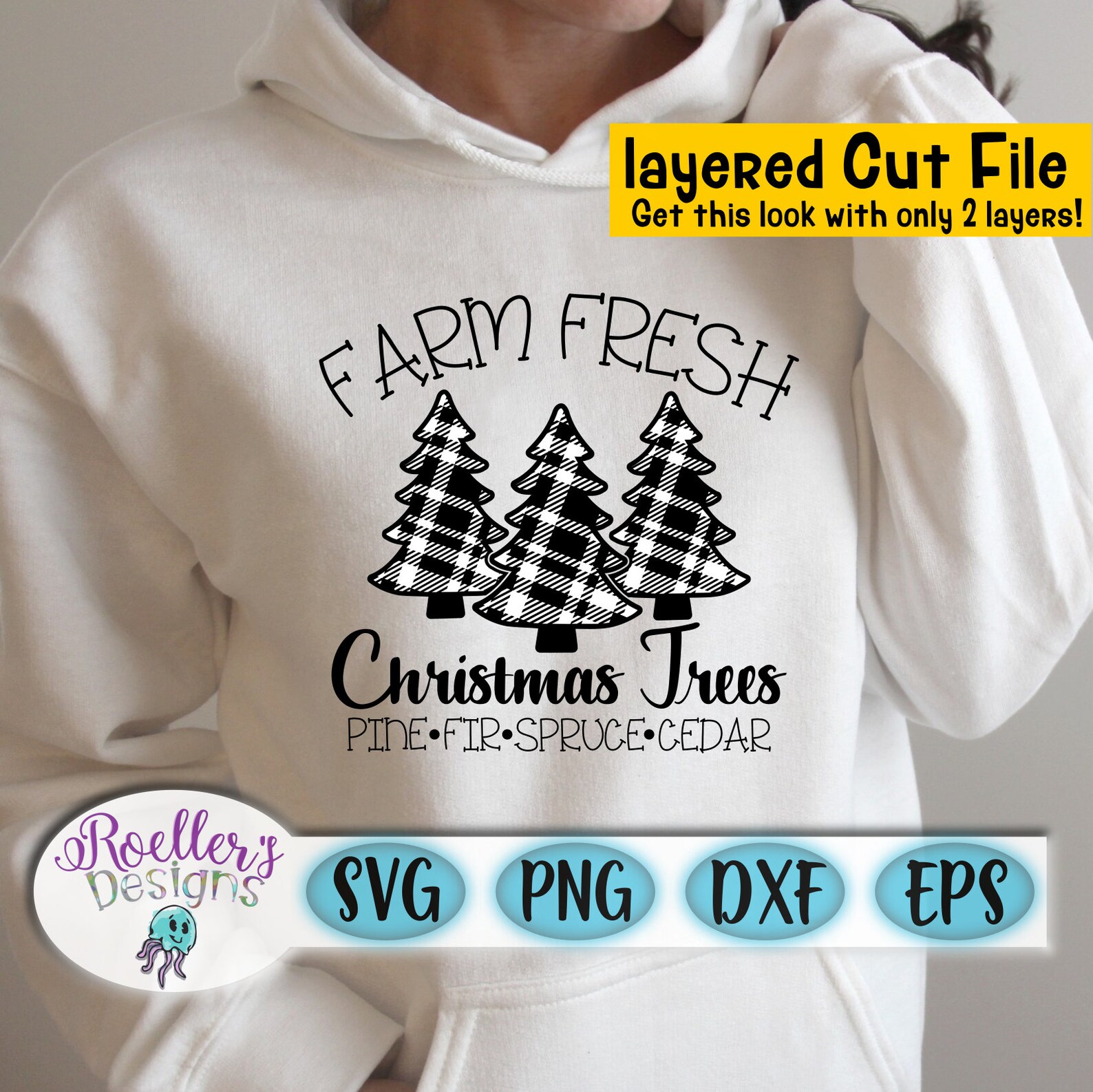 Christmas Svg Plaid Svg Layered Cricut Cut File Bundle - Etsy