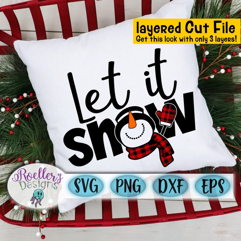 Let It Snow Svg Snowman Svg Winter Svg Christmas Svg - Etsy
