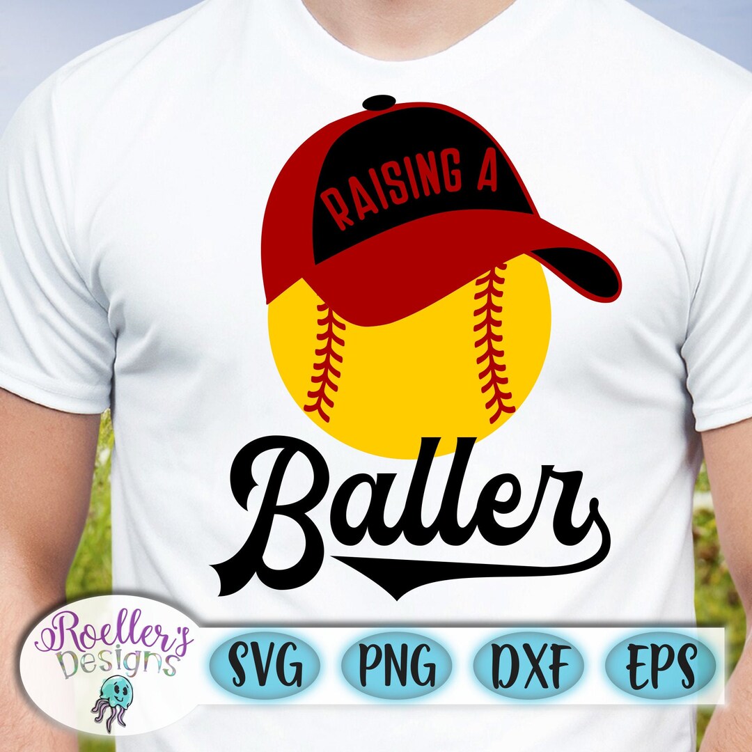 Father's Day SVG, Raising a Baller Svg, Softball SVG, Softball Dad Svg ...