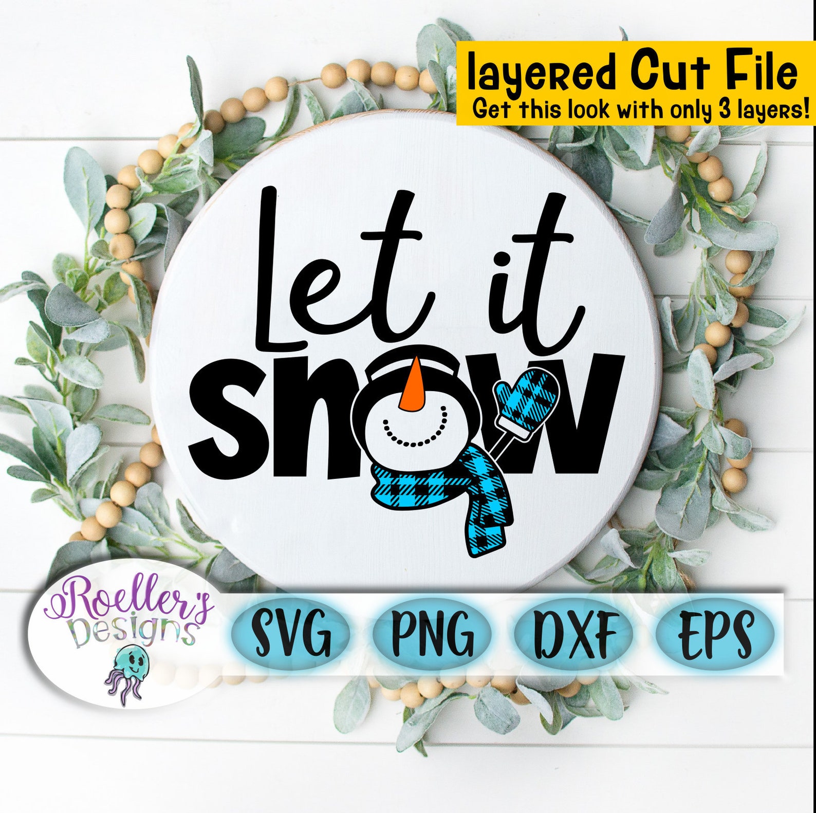 Let It Snow Svg Snowman Svg Winter Svg Christmas Svg - Etsy