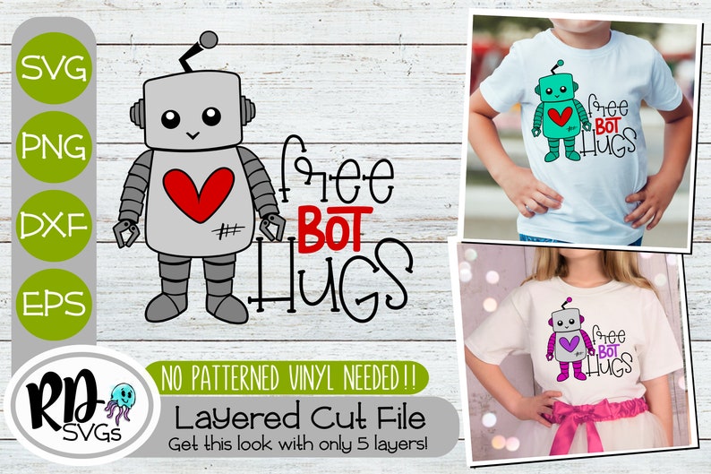 Free Bot Hugs Svg Robot Svg Valentines Svg Cricut Cut - Etsy