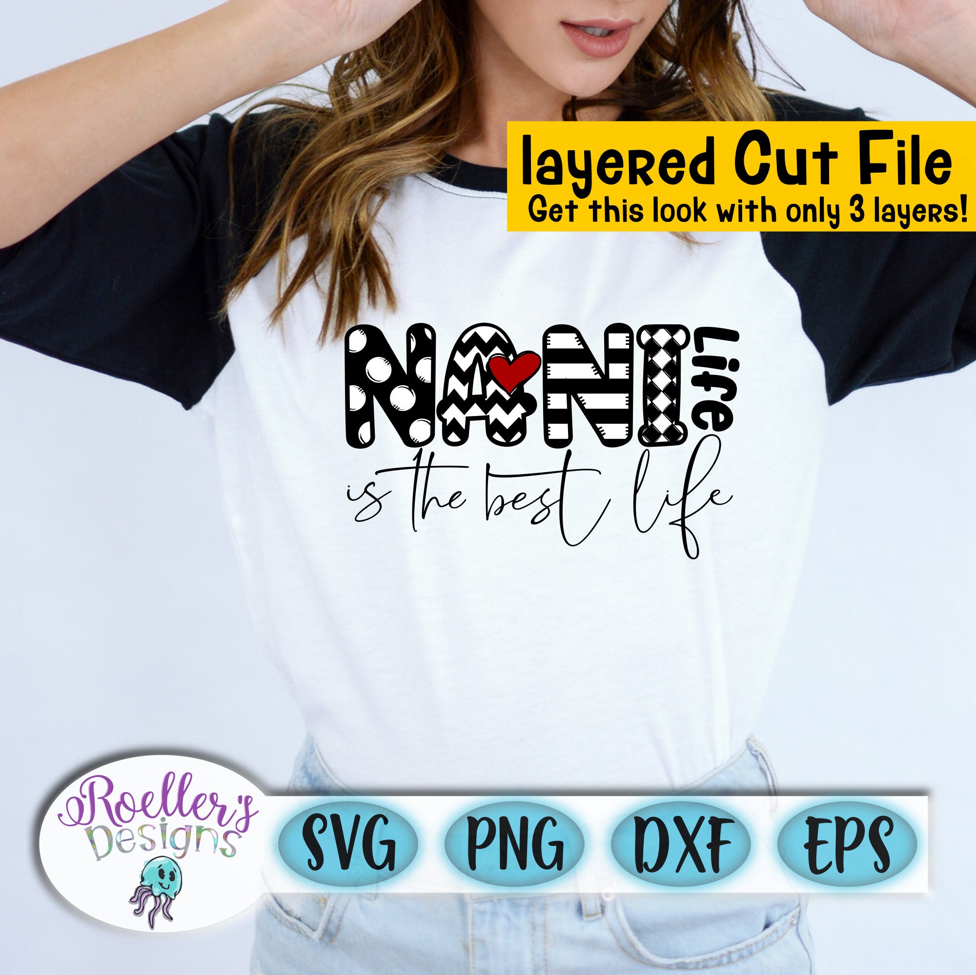 Nani Svg Mothers Day Svg Grandmother Svg Best Life Svg - Etsy Canada