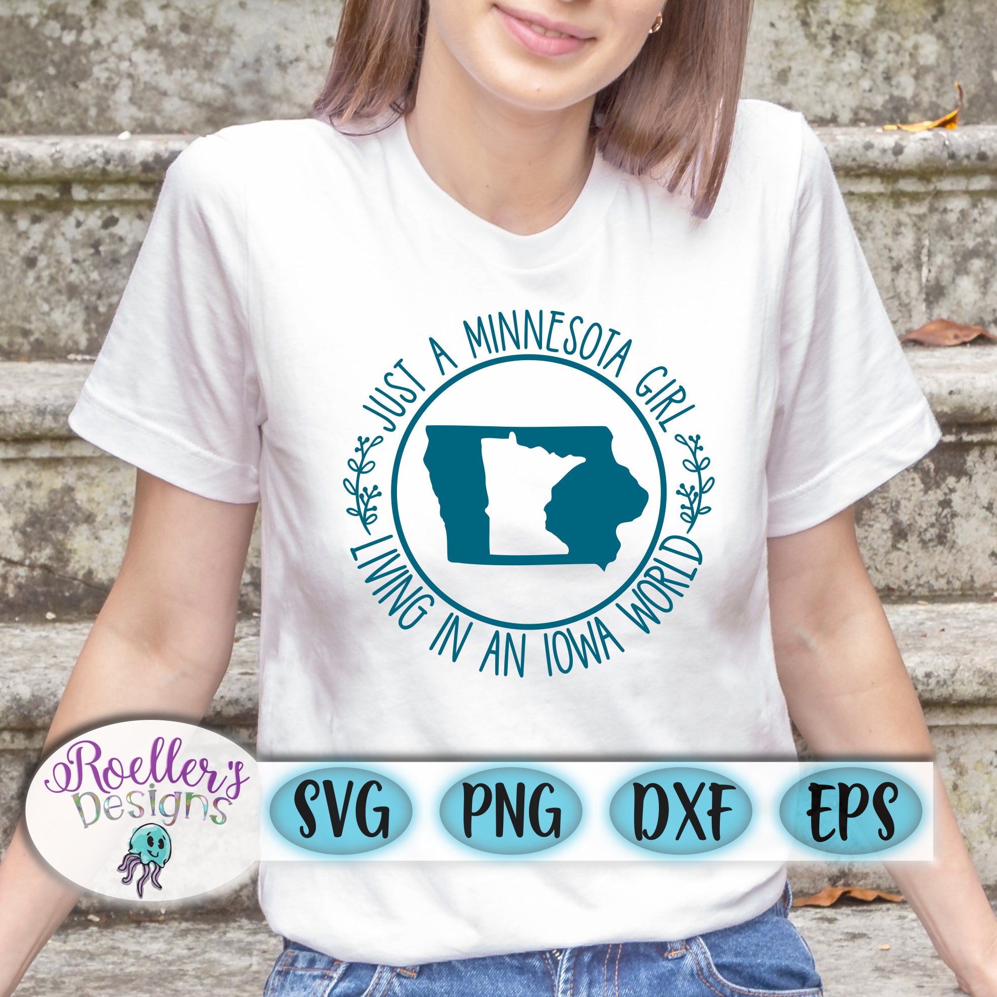 Small Town Girl Svg Minnesota Svg Iowa Svg World Svg Girl | Etsy